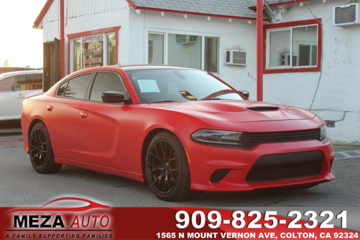 Sold 2016 Dodge Charger R T MODIFIED MATTE RED WRAPPED in Colton