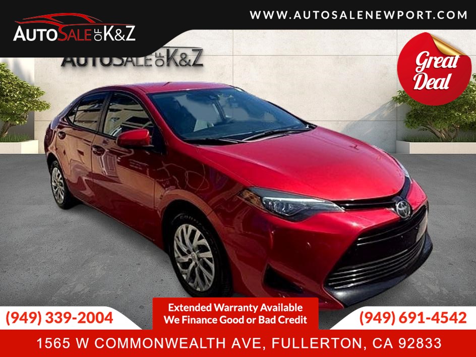 Sold 2017 Toyota Corolla LE in Fullerton